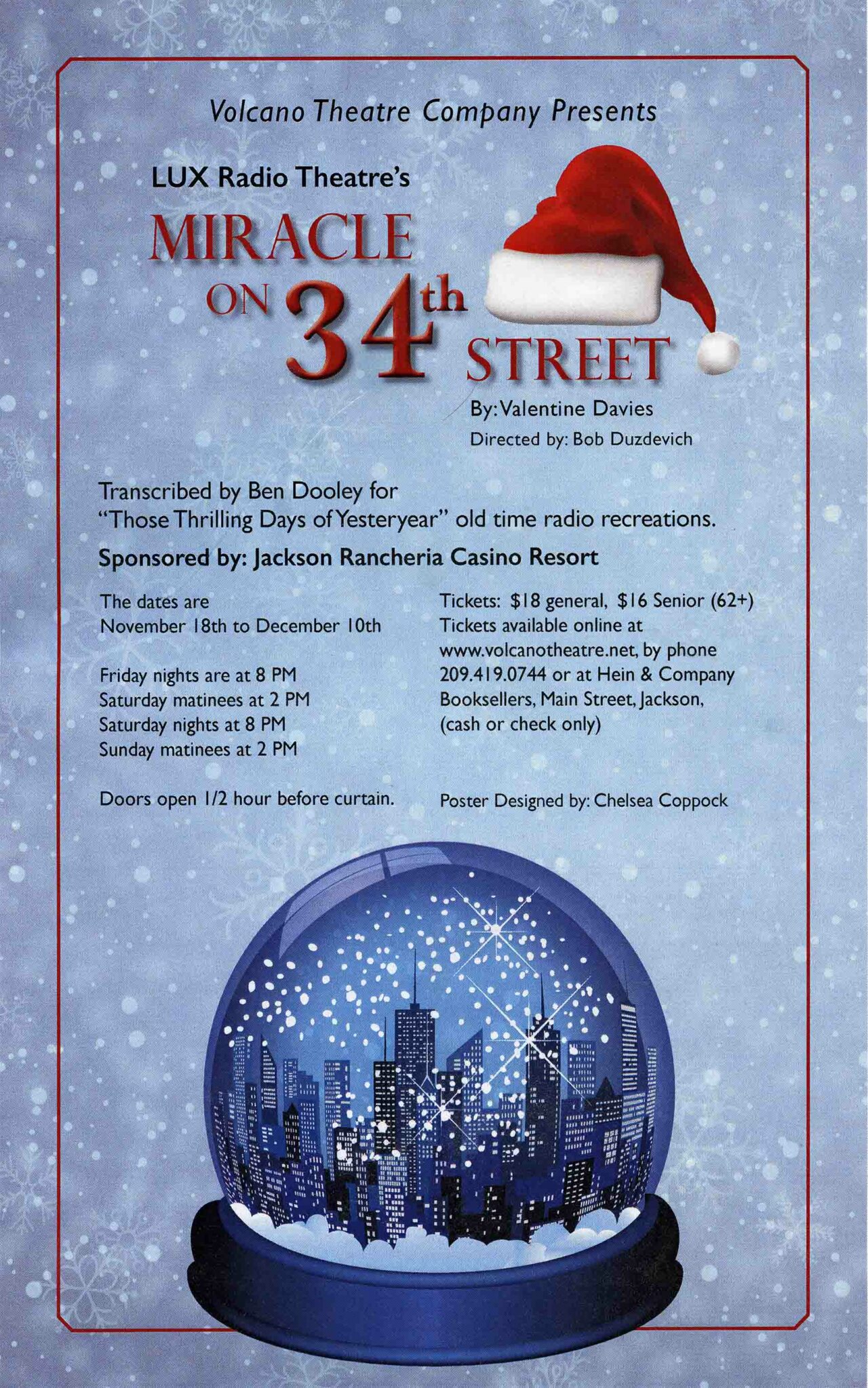 Lux Radio Theatre’s Miracle on 34th Street | Volcano Theatre Company